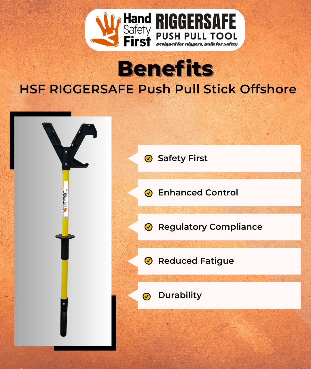 HSF RiggerSafe Push Pull Hand Safety Tool Offshore